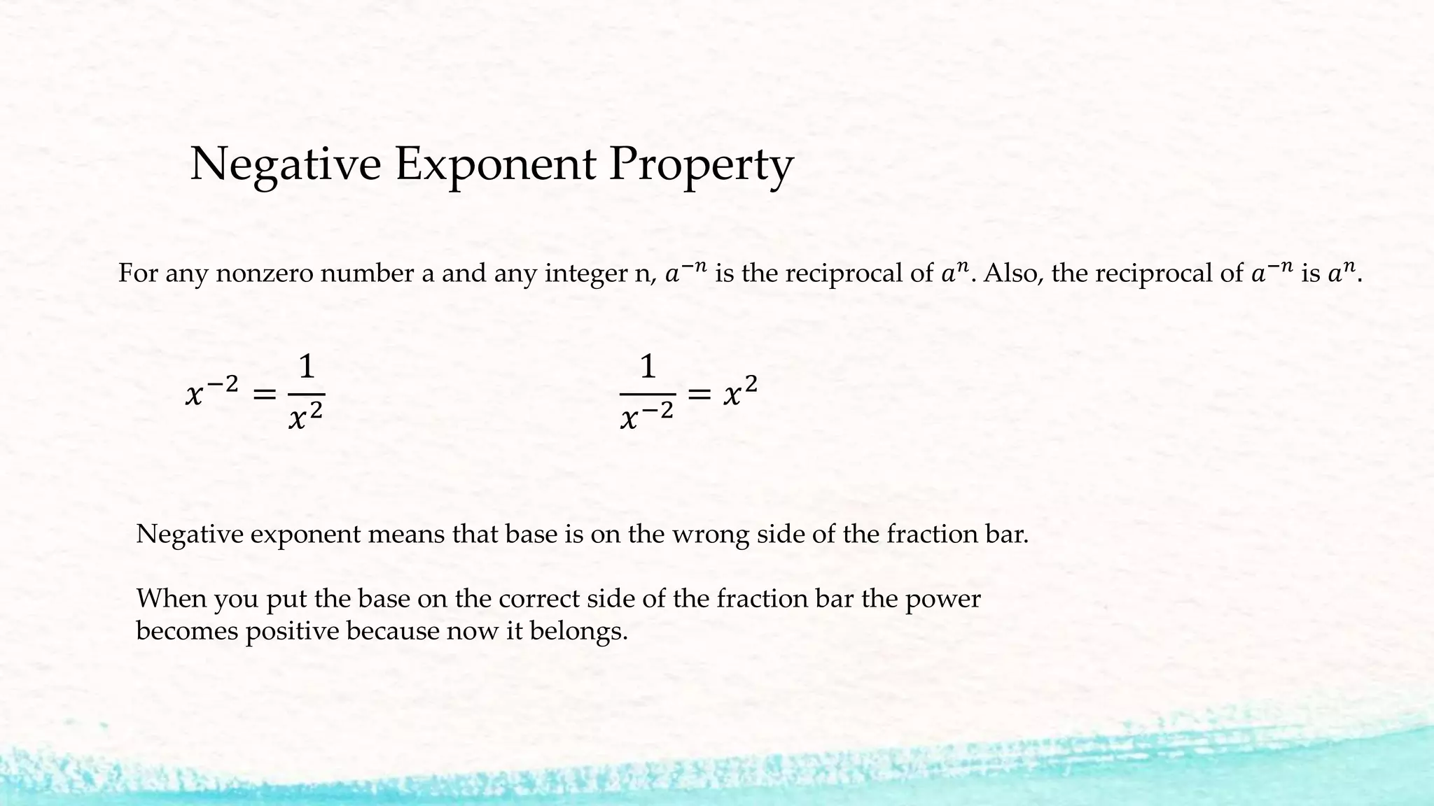 7.2 division properties of exponents | PPT
