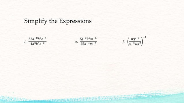 7.2 division properties of exponents | PPT
