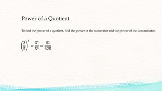 7.2 division properties of exponents | PPT