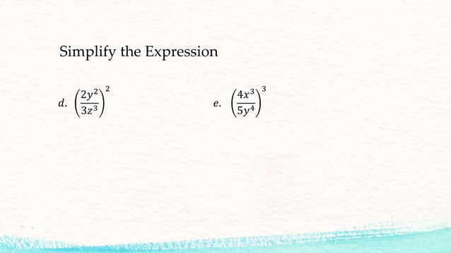 7.2 division properties of exponents | PPT