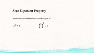 7.2 division properties of exponents | PPT