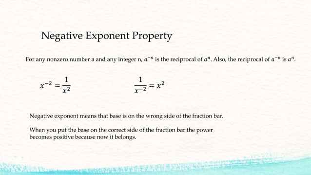 7.2 division properties of exponents | PPT