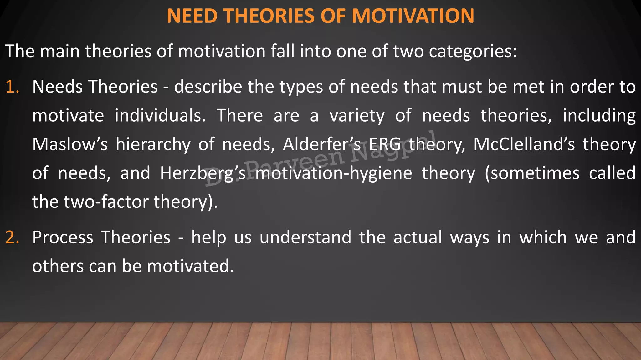 7. motivation, theories of motivation | PDF