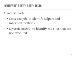 Rotten Green Tests | PPT