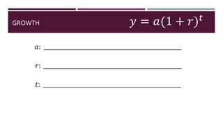 7.6 growth and decay notes | PPT
