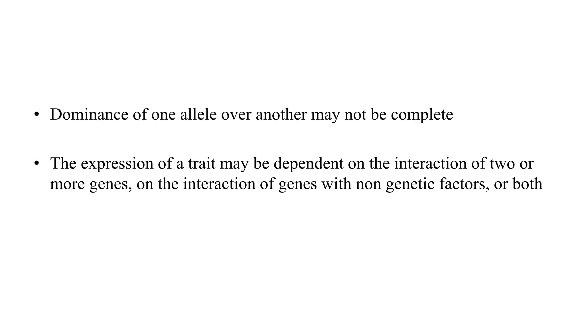 Gene interactions | PPT