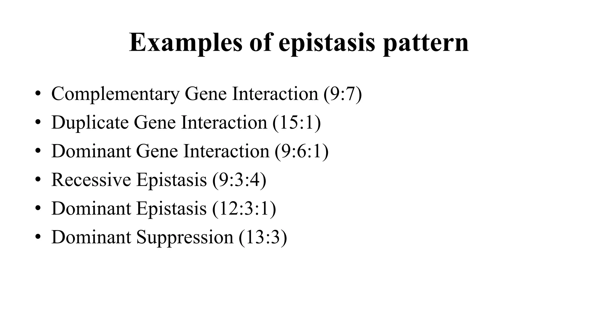 Gene interactions | PPT