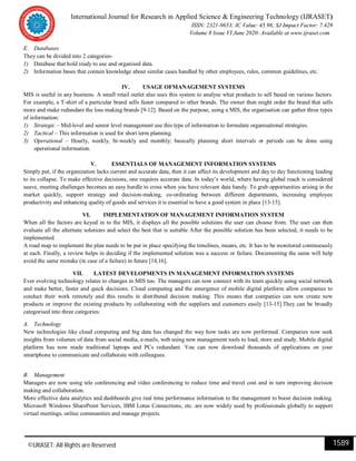 Management Information Systems: Mastering the Discreet Planning | PDF