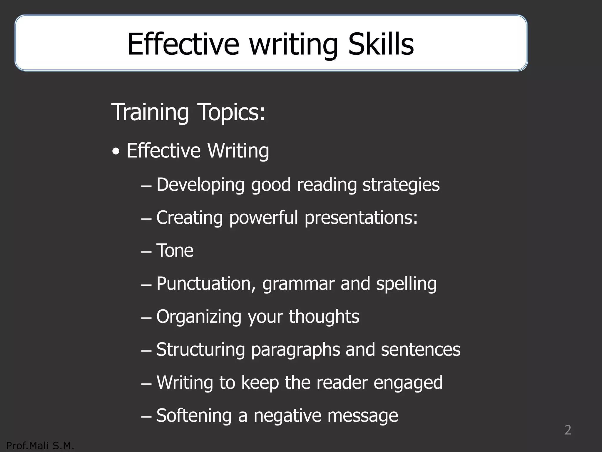 Effective Written Communication | PPTX