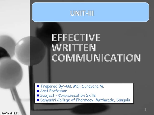 Effective Written Communication | PPT