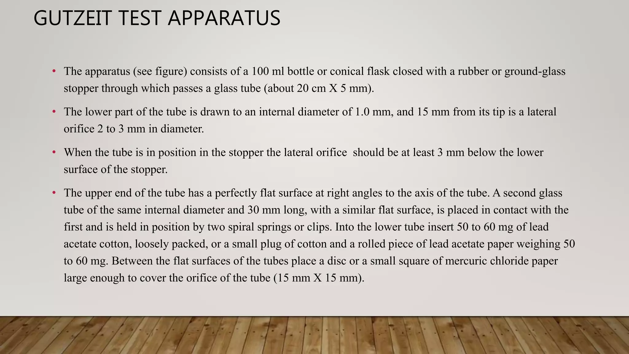 limit test for arsenic | PPTX