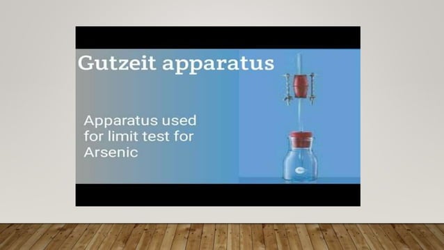 Limit Test For Arsenic Pptx Chemistry Science