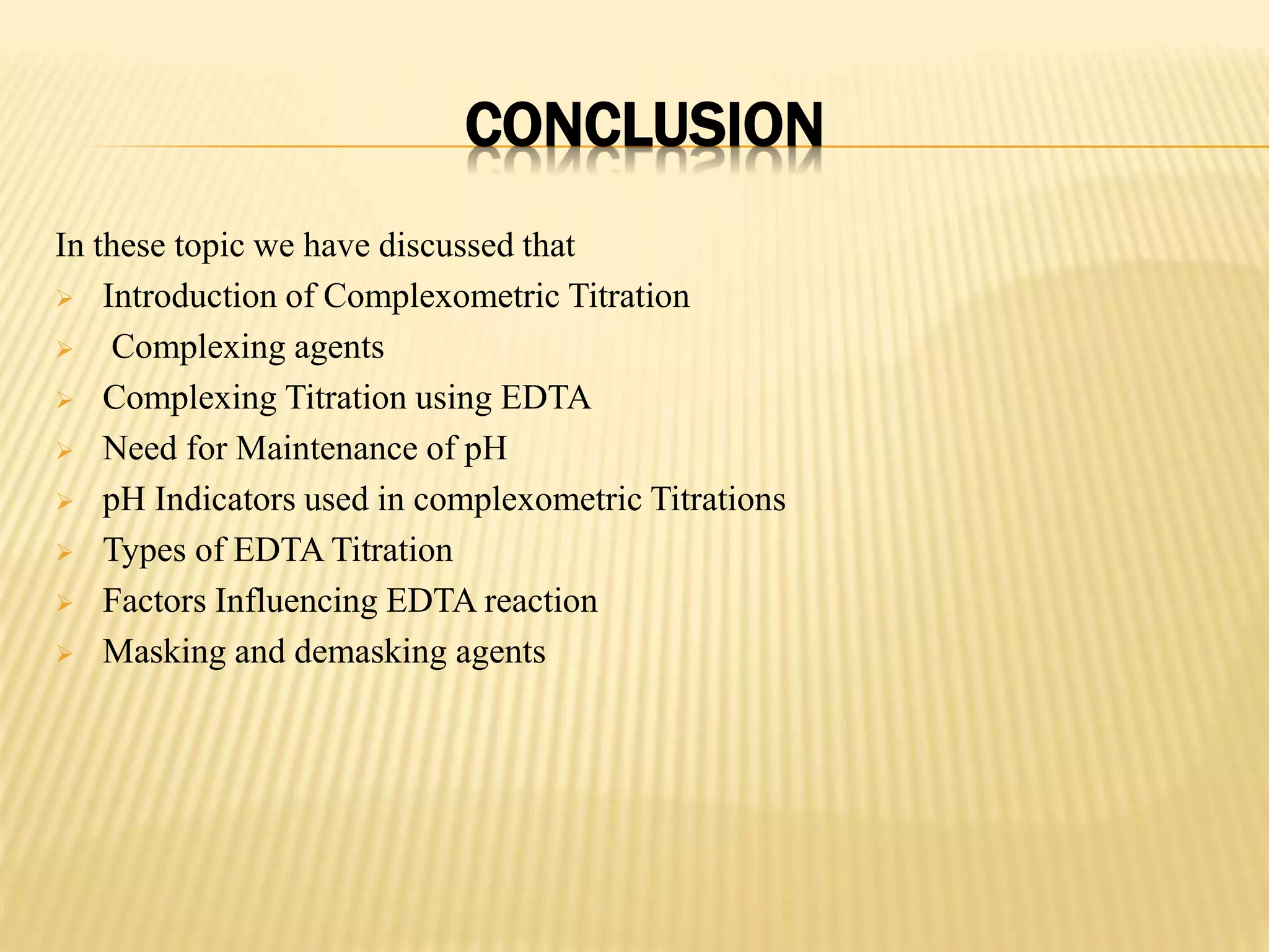 7.complexometric titrations | PPTX