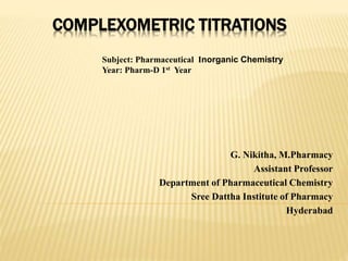 7.complexometric titrations | PPT