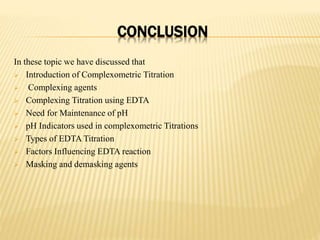 7.complexometric titrations | PPT