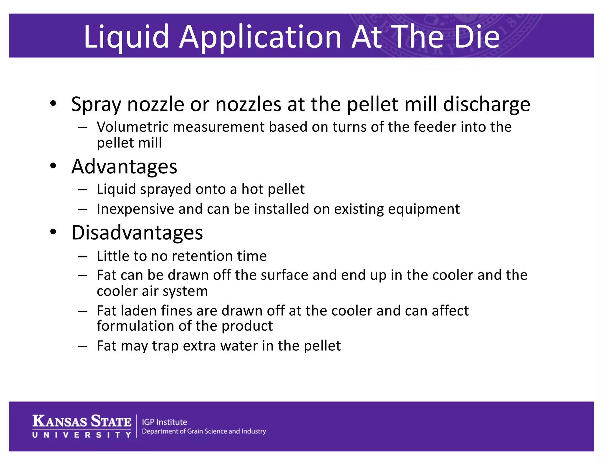 post pellet liquid application | PDF