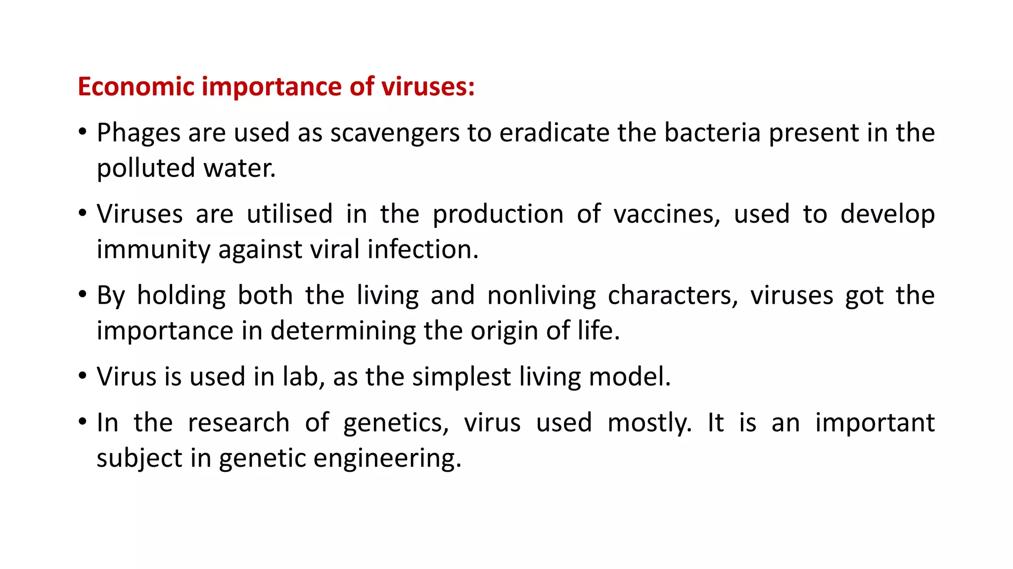 Economic importance of viruses and bacteria | PPTX