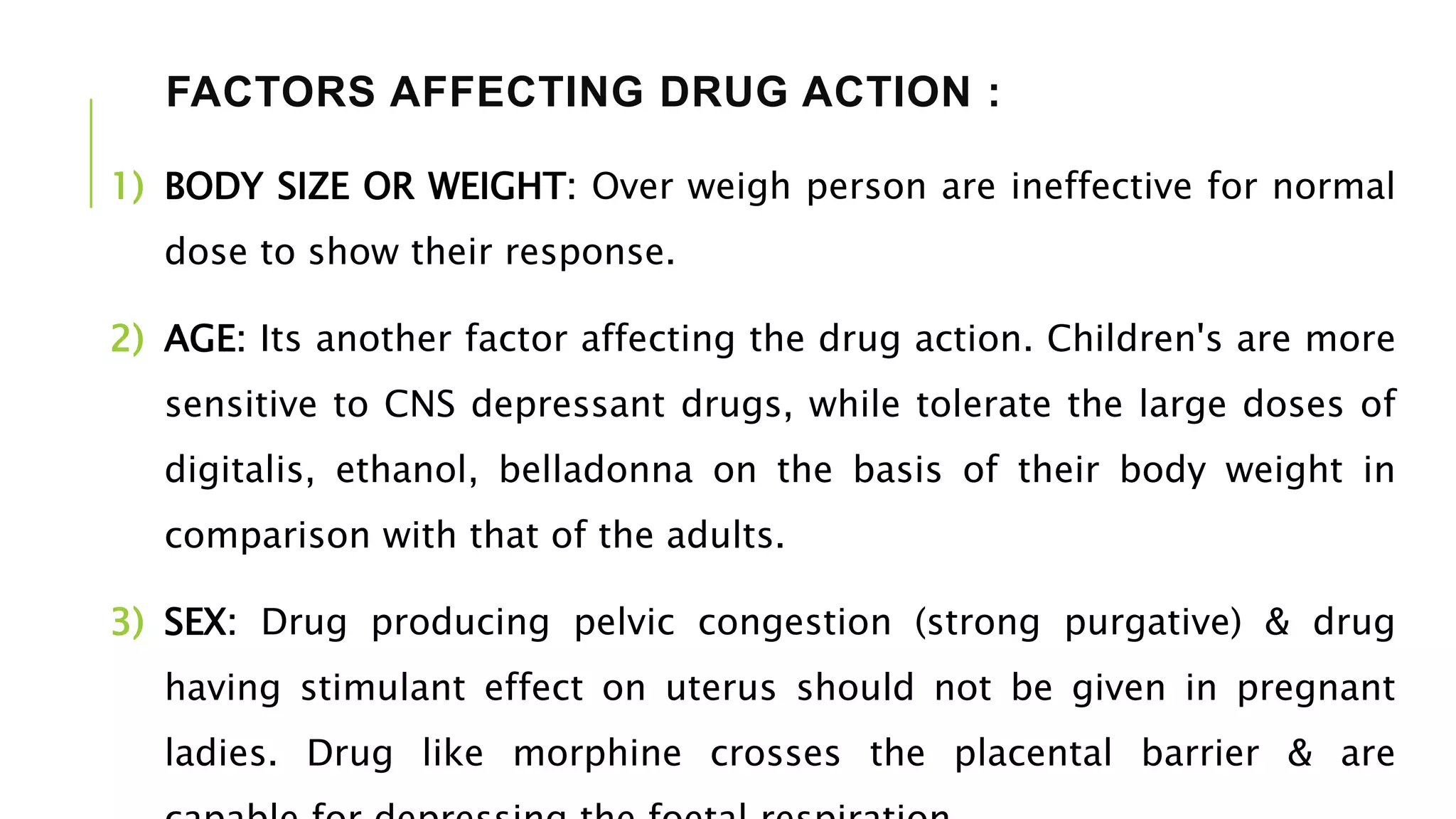 Mechanism of drug action & factor modifying drug action | PPT