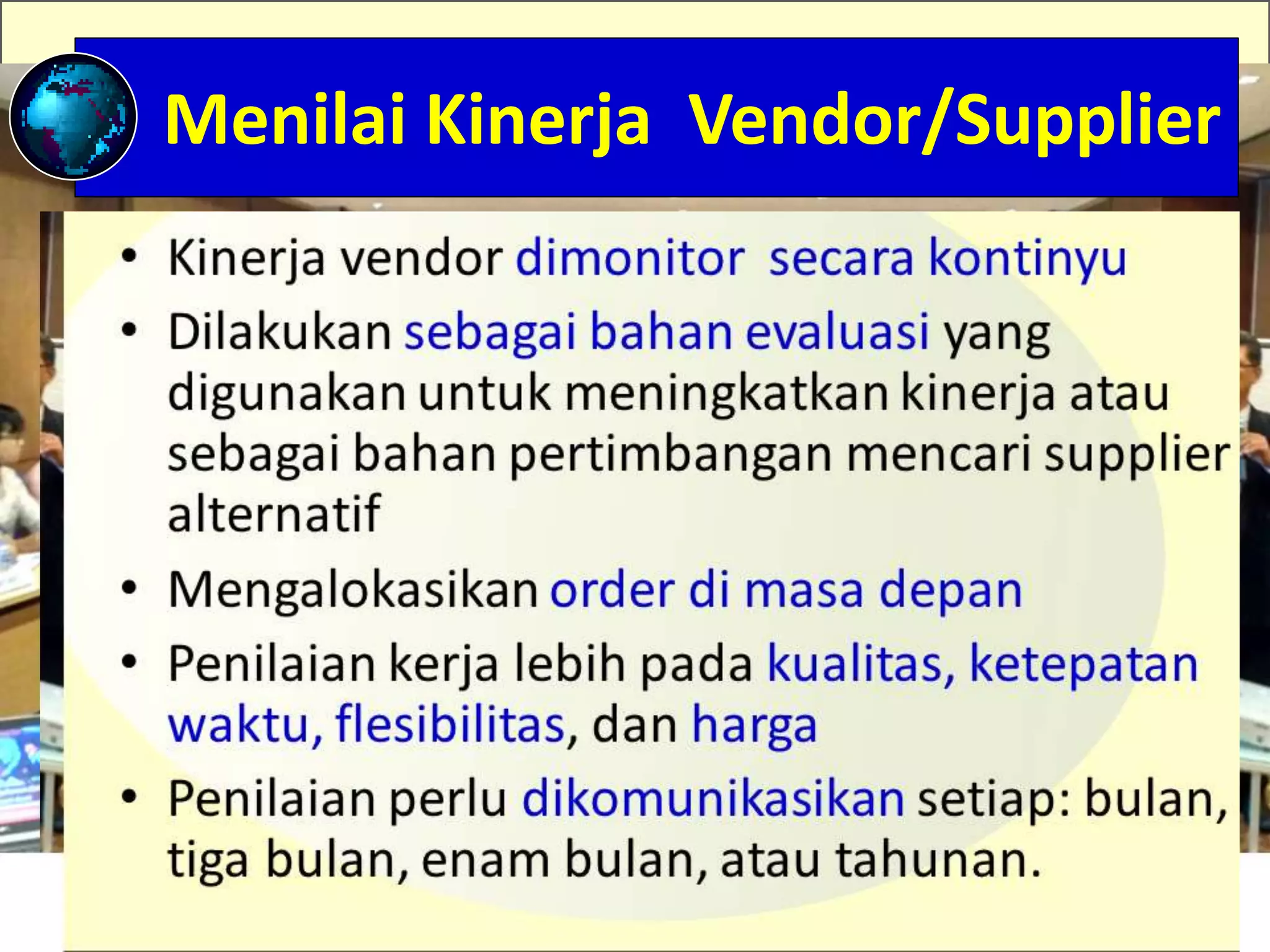 KPI & Vendor Scorecard _Materi Training "VENDOR MANAGEMENT" | PPTX