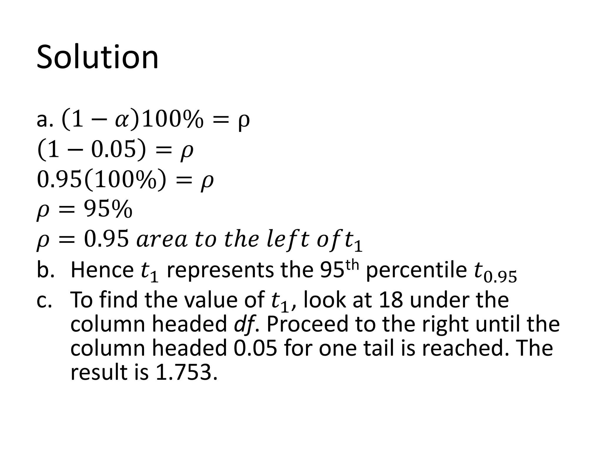 7. the t distribution | PPTX