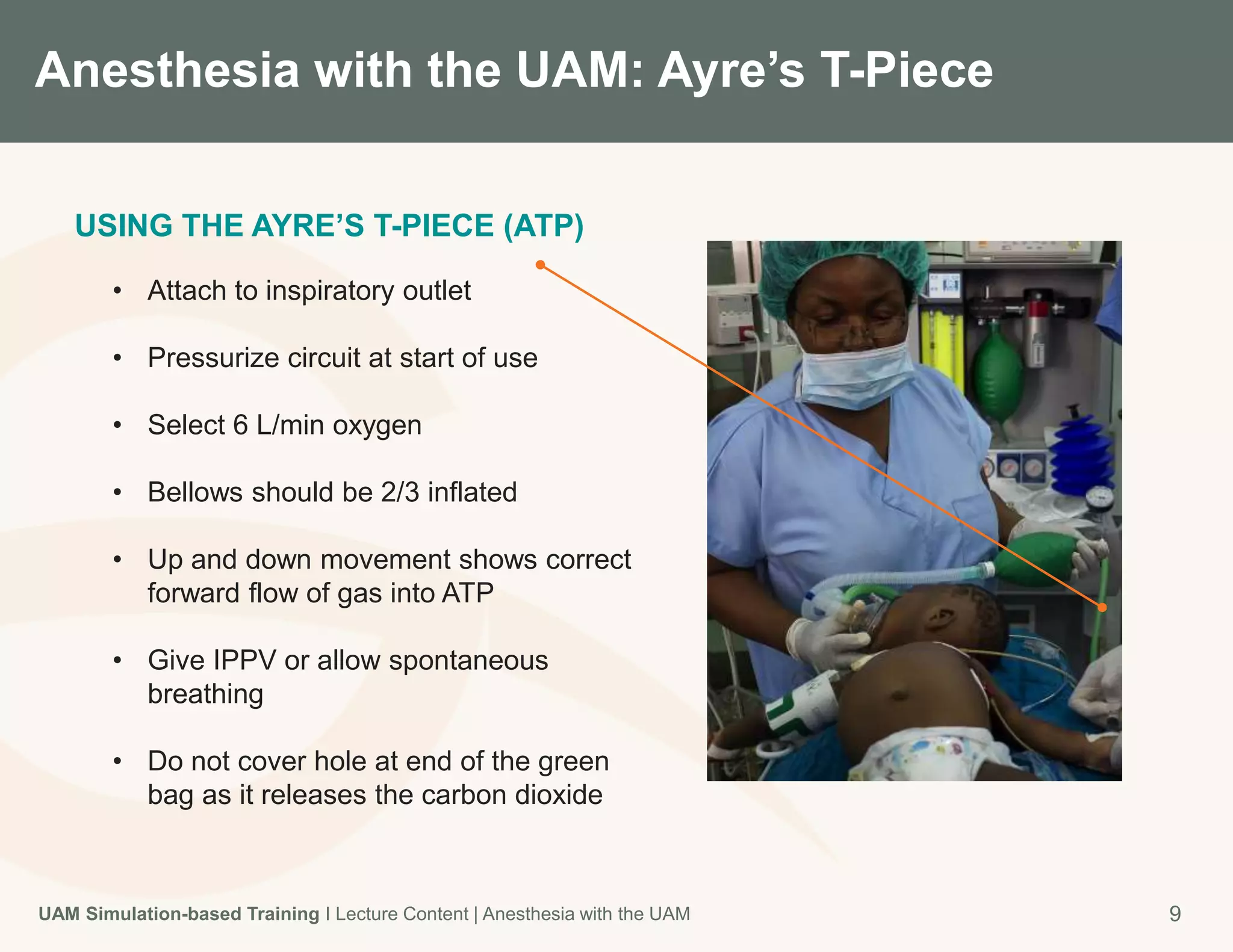 Anesthesia with the UAM | PPTX