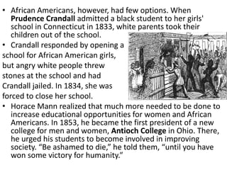 Reform Movements in Antebellum America | PPTX