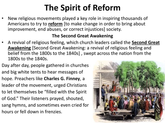 Reform Movements in Antebellum America | PPT