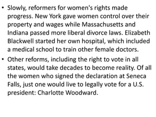 Reform Movements in Antebellum America | PPTX