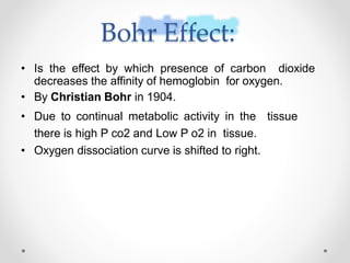 Transport of oxygen and carbon dioxide in blood | PPTX