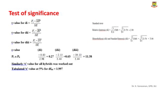 7. gpb 621 estimation of heterosis & inbreeding depression | PDF