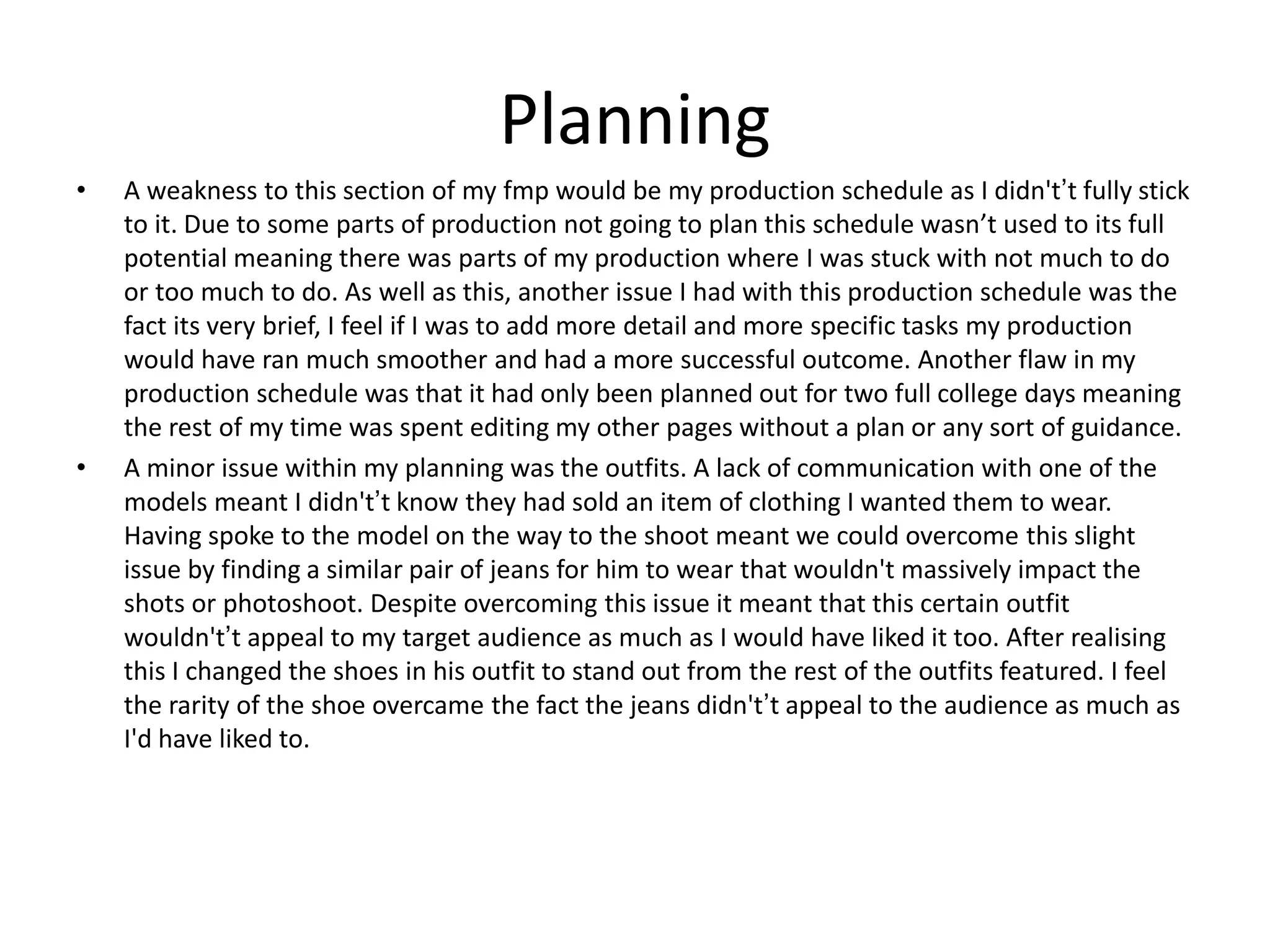 FMP evaluation | PPT