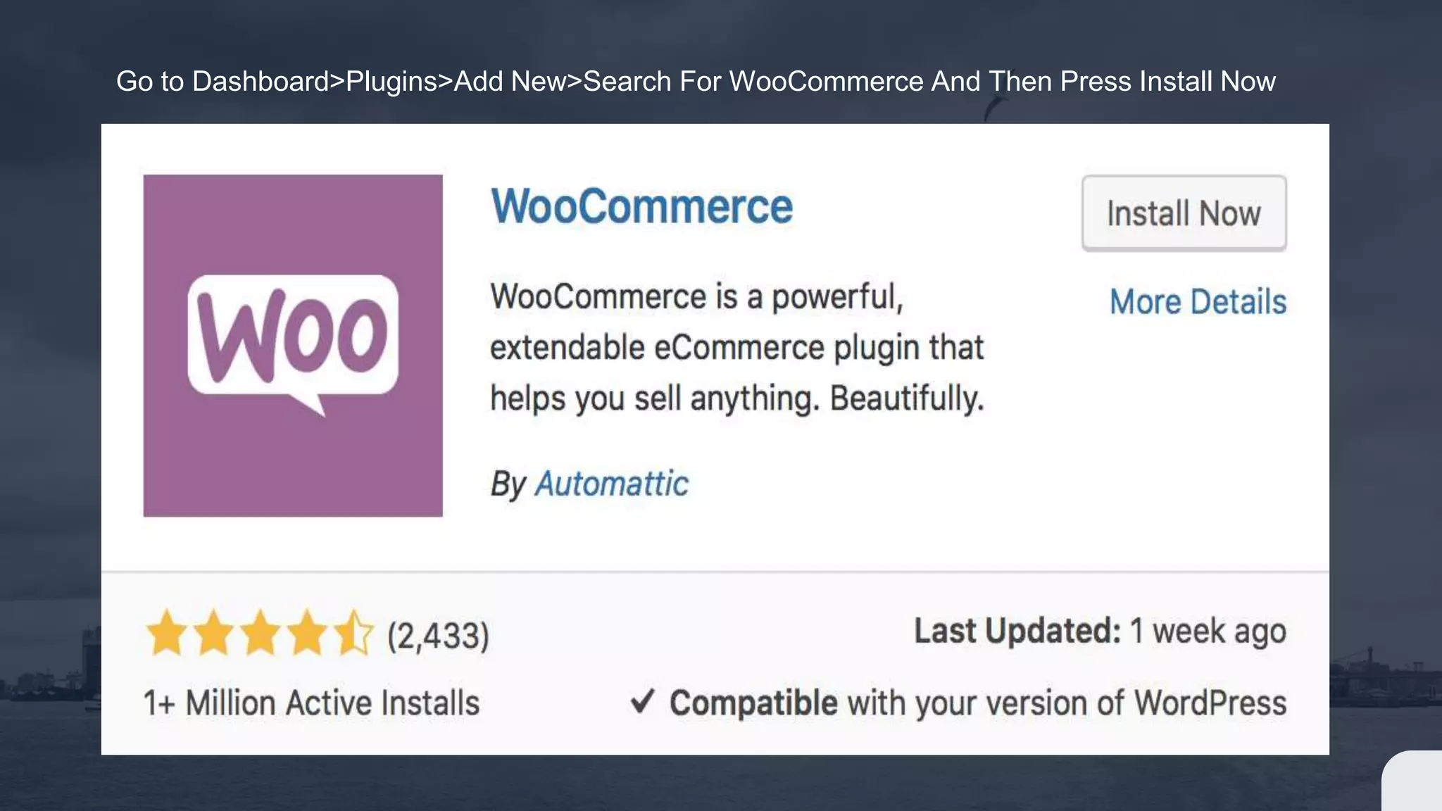Installing WooCommerce Plugin | PPTX | Technology & Computing