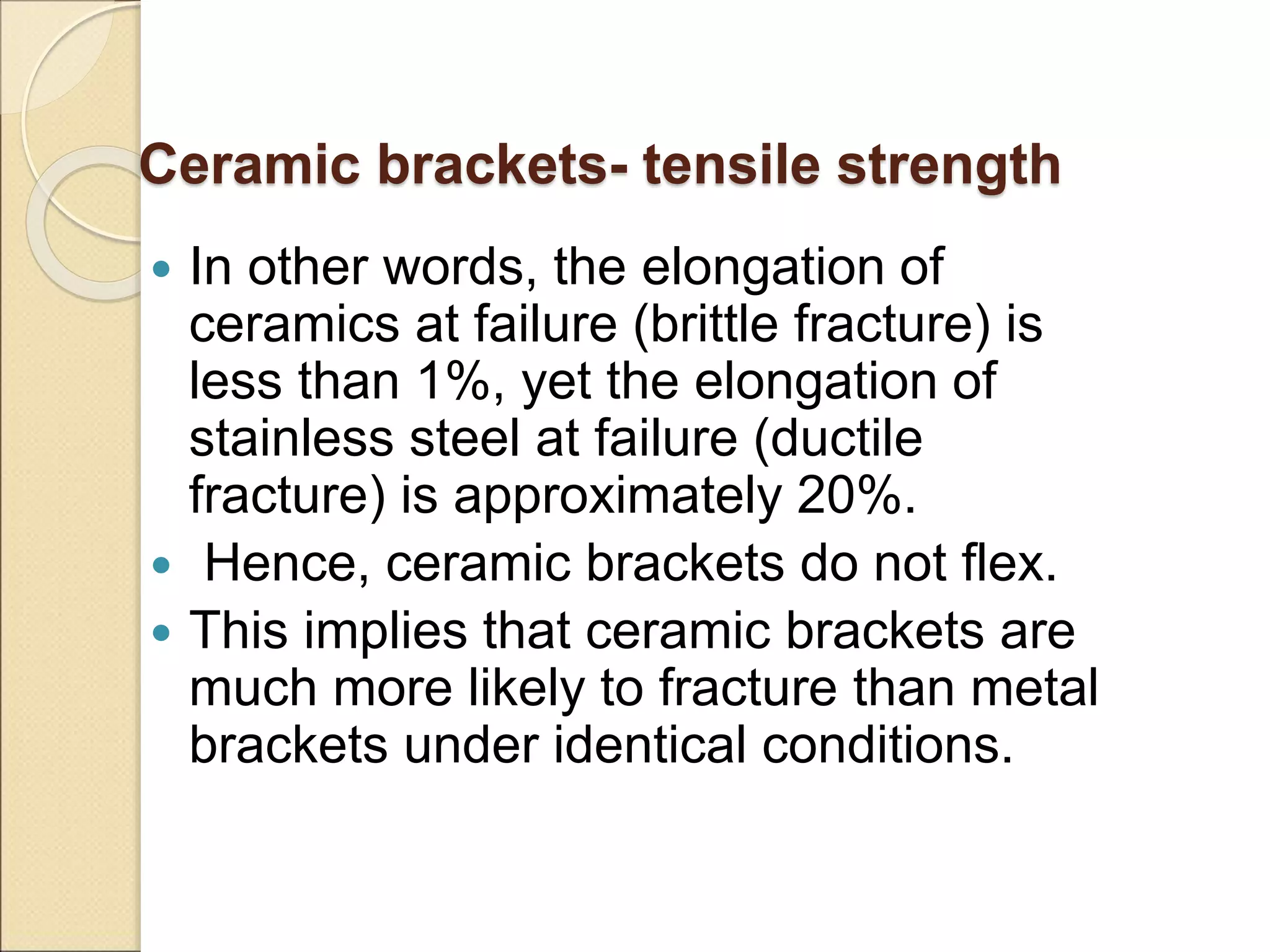 CERAMICS IN ORTHODONTICS | PPT