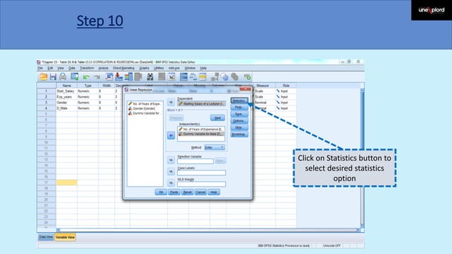 multiple linear regression in spss (procedure and output) | PDF