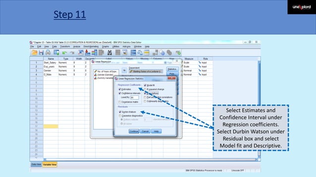 multiple linear regression in spss (procedure and output) | PDF
