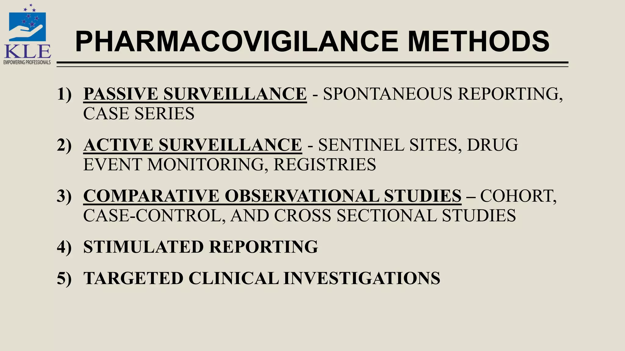 Pharmacovigilance methods | PDF
