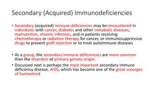 7. immunodeficiency syndromes | PPTX