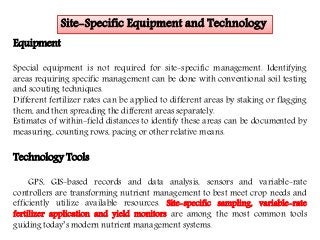 Site specific nutrient management (SSNM) system | PDF