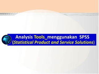 Analysis Tools_SPSS & EXCEL _"Training MARKETING RESEARCH" | PPTX