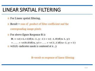 7. image enhancement using spatial filtering | PPT