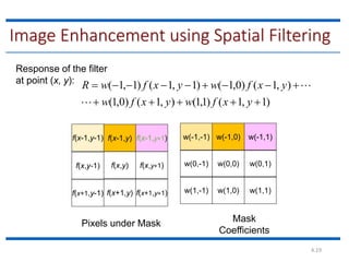 7. image enhancement using spatial filtering | PPT