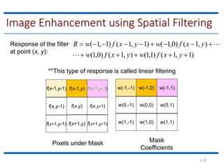7. image enhancement using spatial filtering | PPT