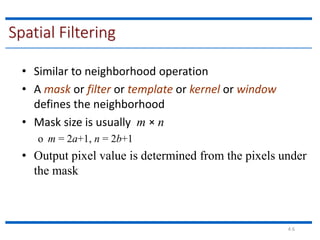 7. image enhancement using spatial filtering | PPT