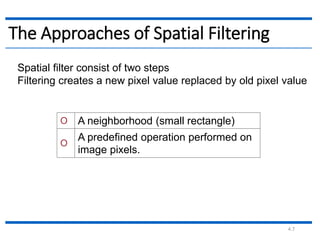 7. image enhancement using spatial filtering | PPT