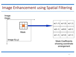 7. image enhancement using spatial filtering | PPT