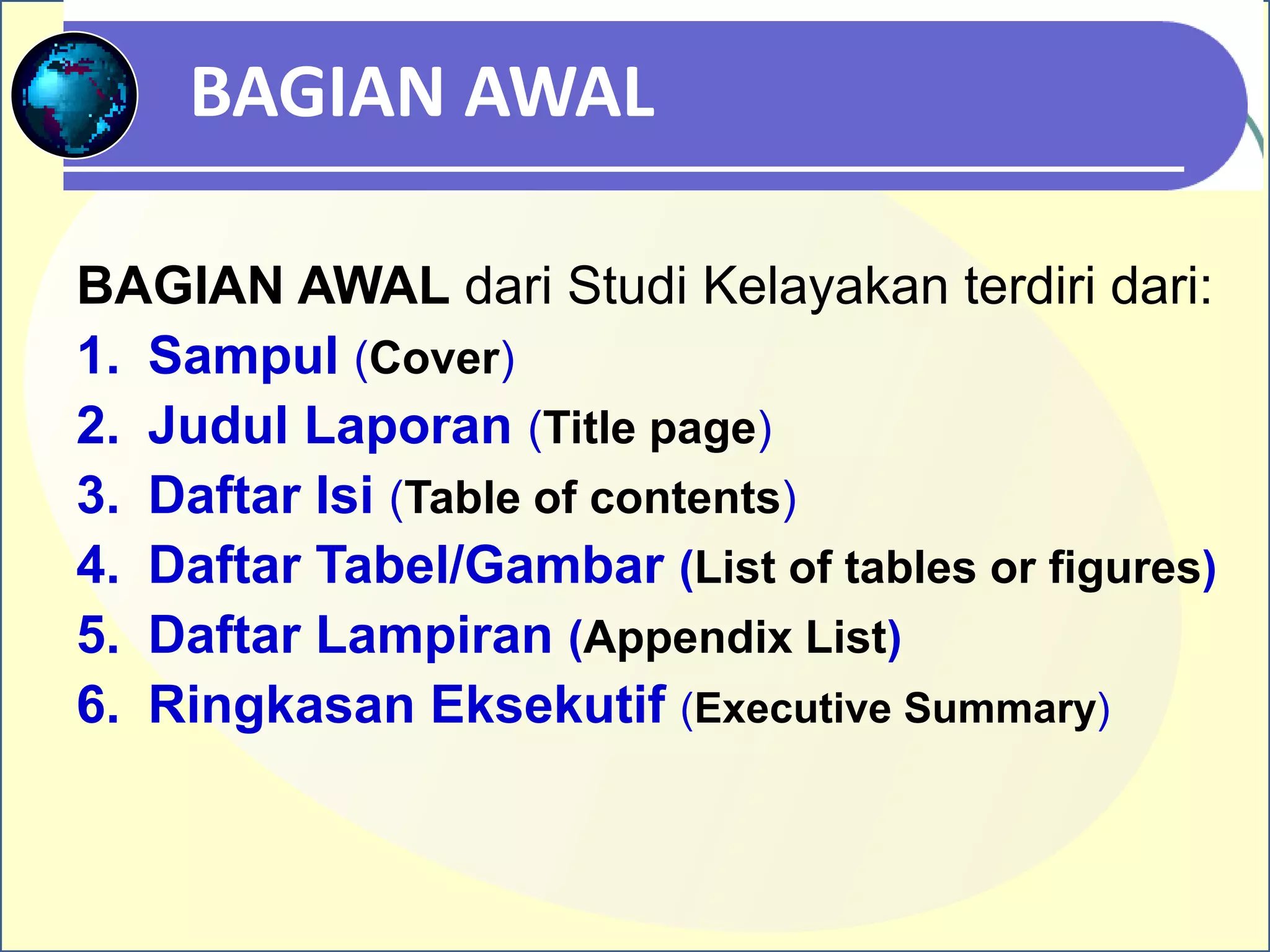 PANDUAN LENGKAP "Sistematika Penyusunan FEASIBILITY STUDY (Studi ...