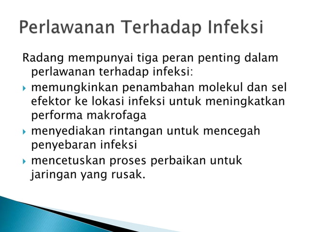 Radang dan mekanisme proses infeksi | PPTX
