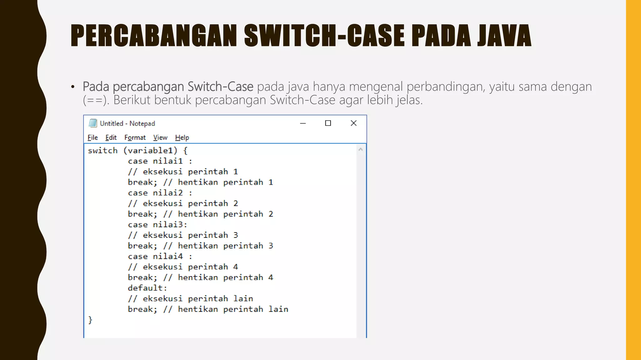 7. percabangan bersarang | PPTX