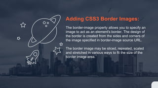 CSS3: Border And Colors | PPTX