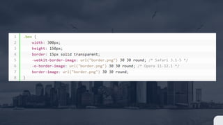 CSS3: Border And Colors | PPTX